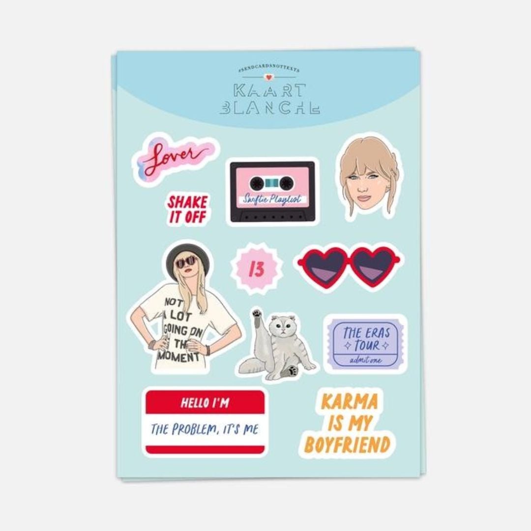 Taylor Swift Sticker Sheet | &Quirky
