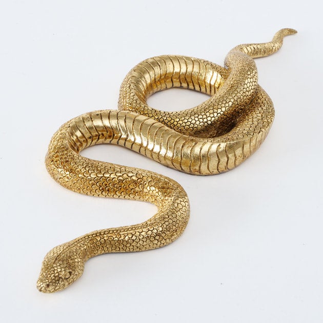 Slithering Gold Snake Ornament | &Quirky