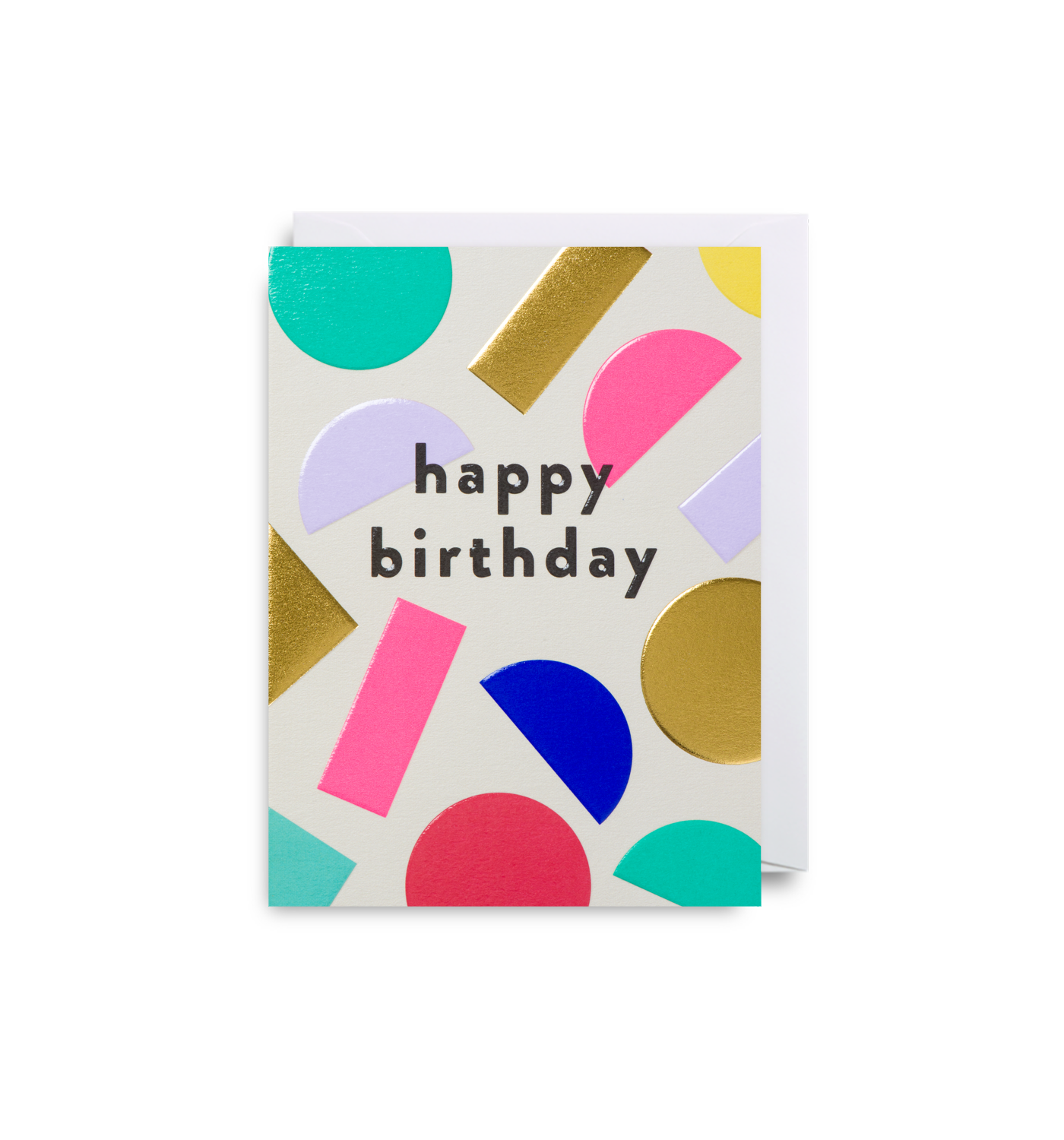 Happy Birthday Shapes Mini Card | &Quirky