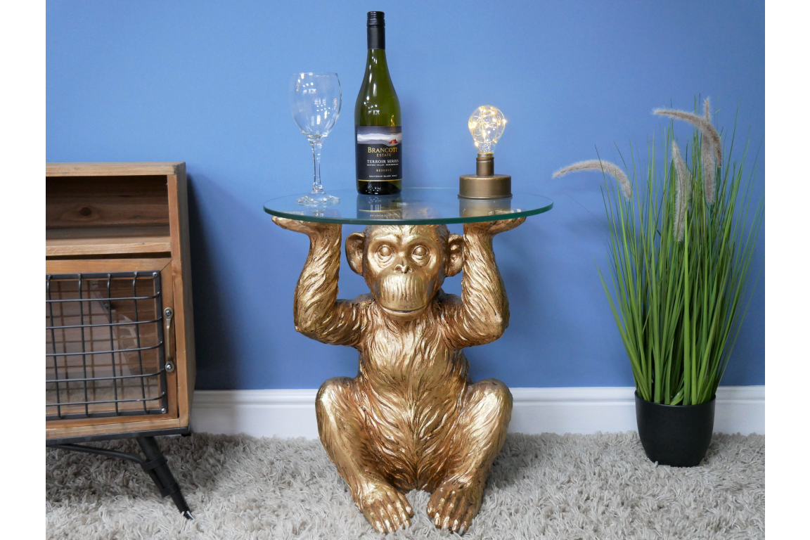 Gold Monkey Side Table | &Quirky