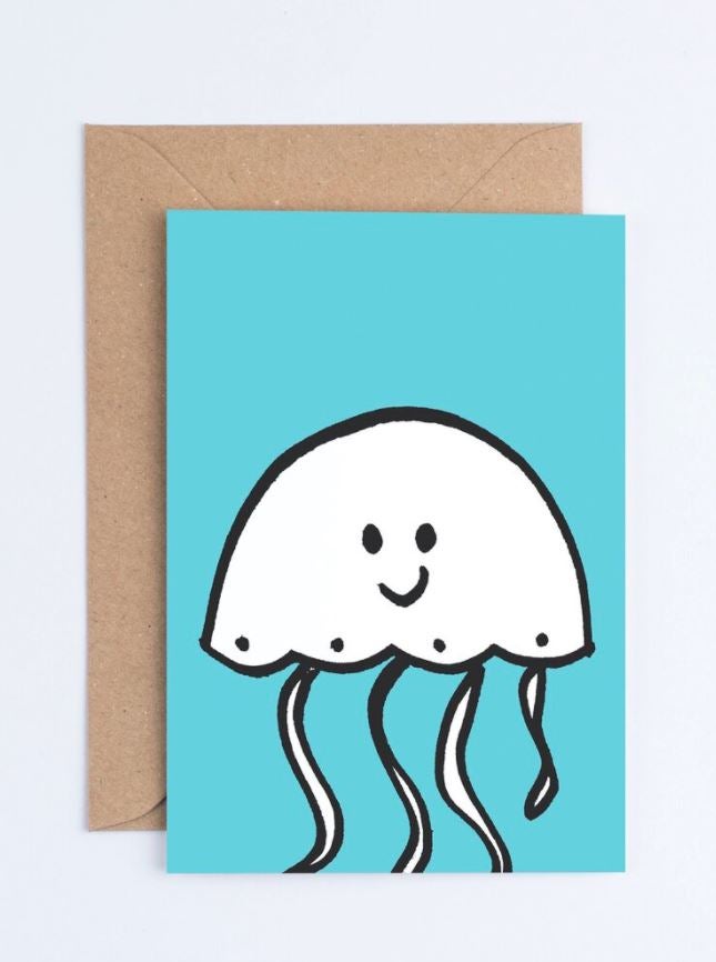 Jellyfish Greeting Card by Kim Garrity Design | &Quirky