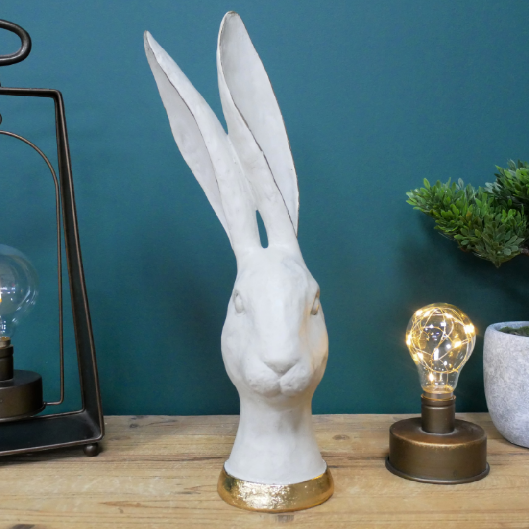 Large White Rabbit Head Ornament | &Quirky