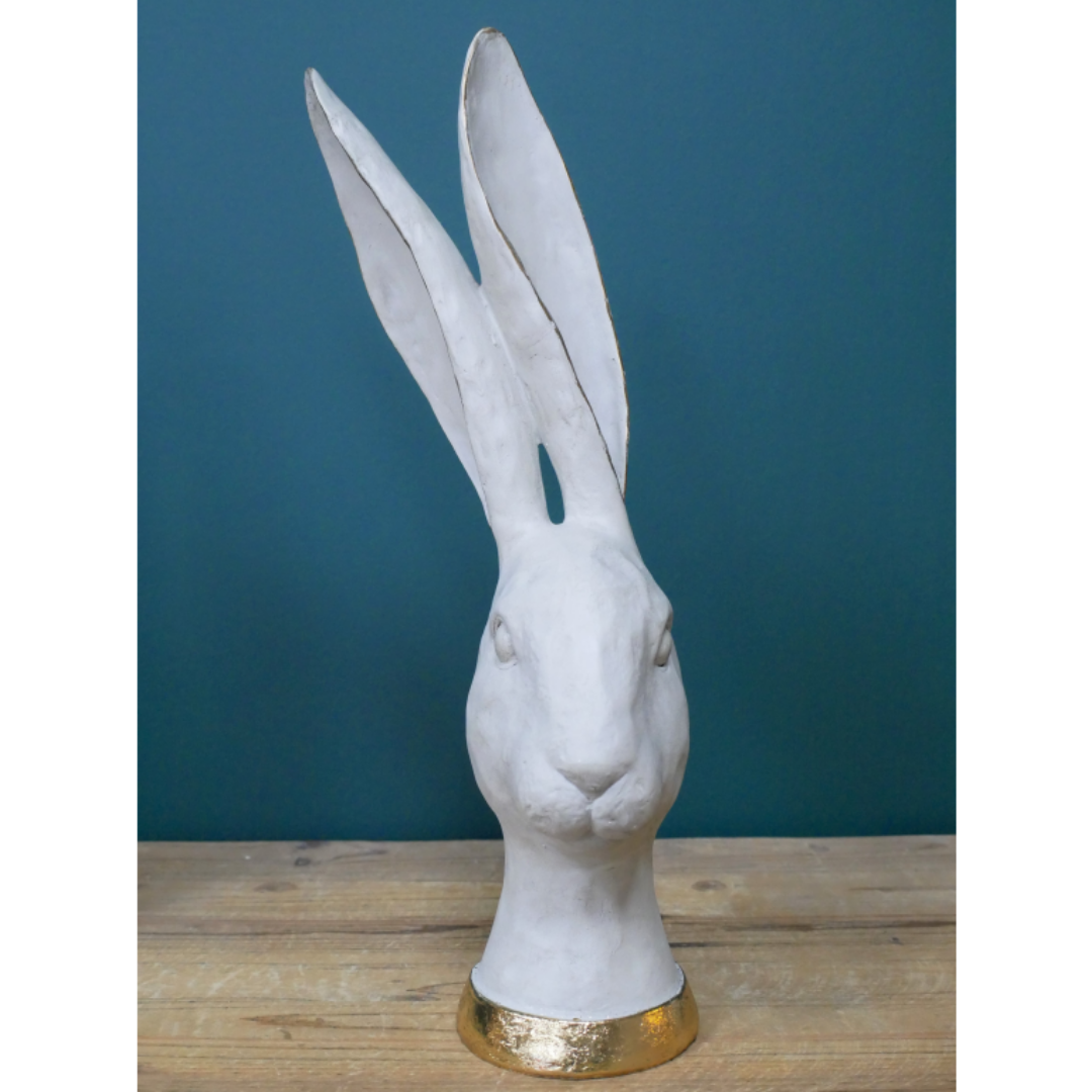 Large White Rabbit Head Ornament | &Quirky