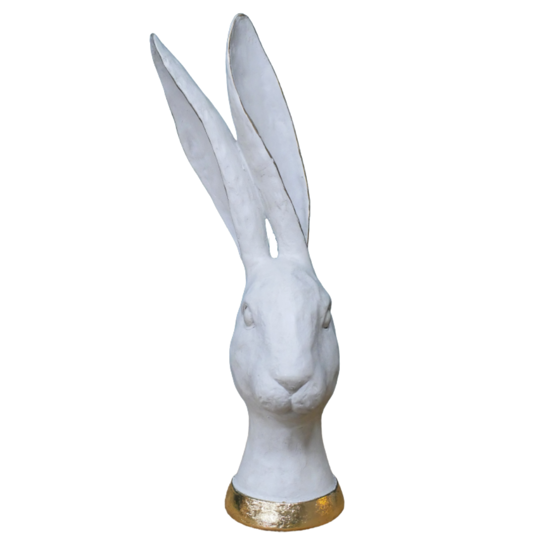 Large White Rabbit Head Ornament | &Quirky