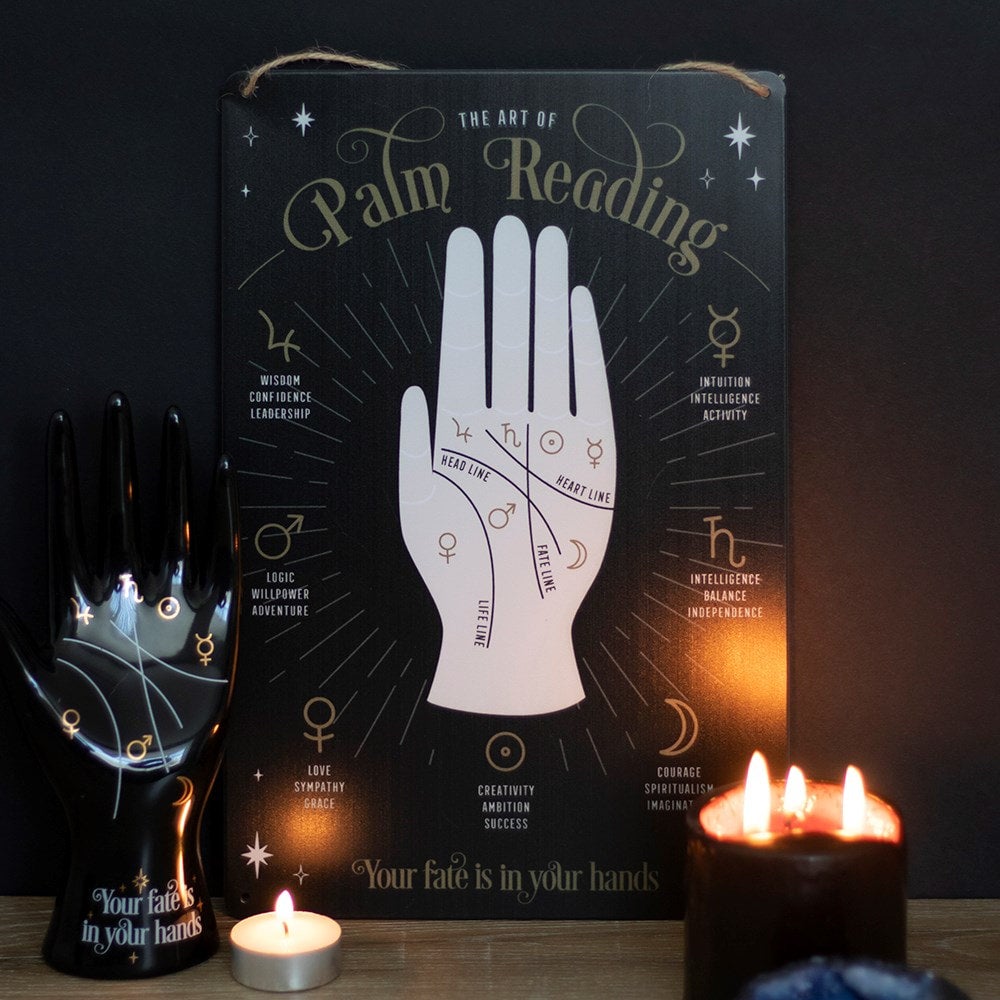 Vintage Palm Reading Sign 1pc Fortune Palm Reading Vintage Metal