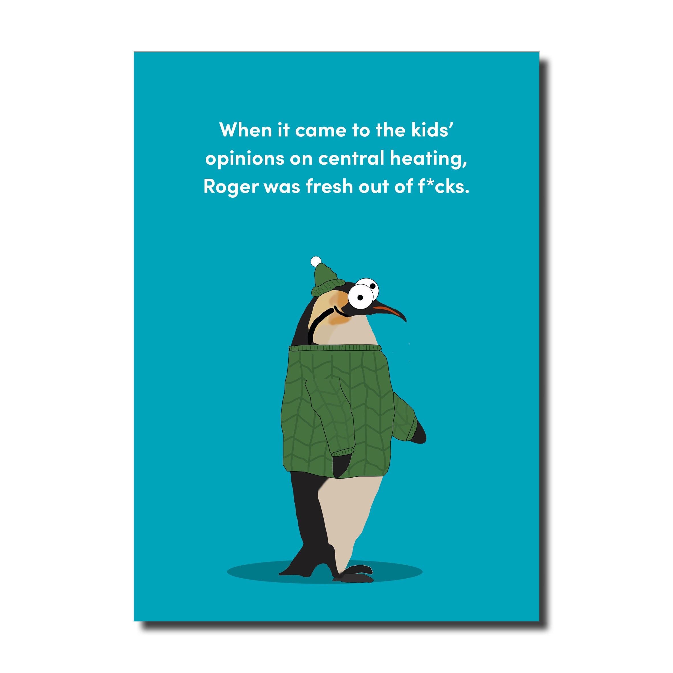 Roger The Penguin Greeting Card : Buddy Fernandez | &Quirky