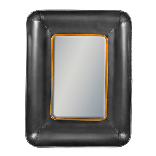 Black & Bronze Rectangular Lincoln Wall Mirror | &Quirky